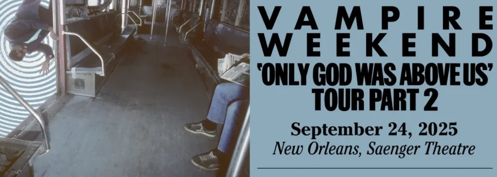 Vampire Weekend Tickets | 24 September 2025 | Saenger Theatre